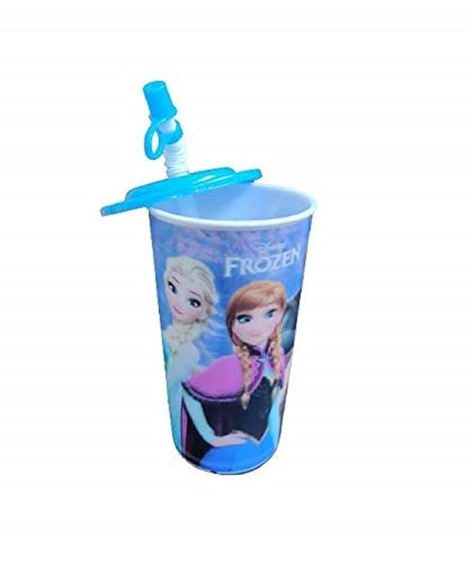 Sipper 3D Glass Look Cartoon Character Sipper Glass with Straw – My Store